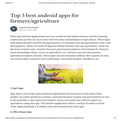 Top 5 best android apps for farmers agriculture fugen-x technologies ...
