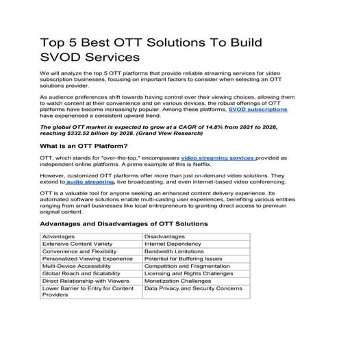 Monetizing Your OTT Channel: Strategies for Launch and Revenue ...