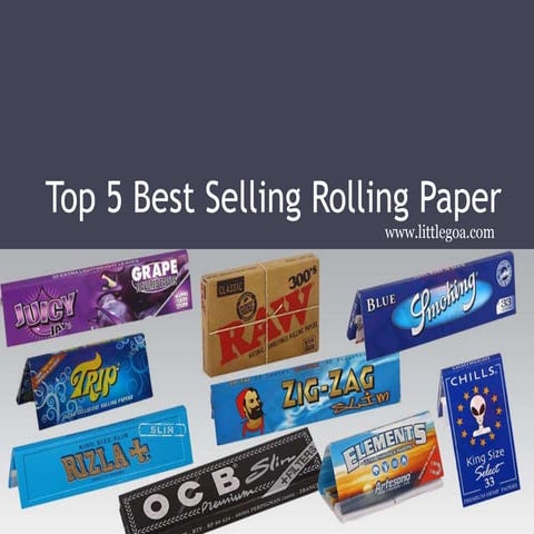 Top 5 best selling rolling paper | PPTX