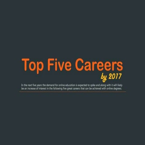 Top 5 careers in 2017 | PPTX