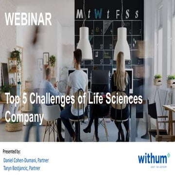 Webinar: Top 5 Challenges of Life Sciences Companies | PPT