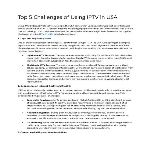 Top 5 Challenges of Using IPTV in USA.pdf