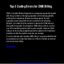 Top 5 Coding Errors for DME Billing.pdf