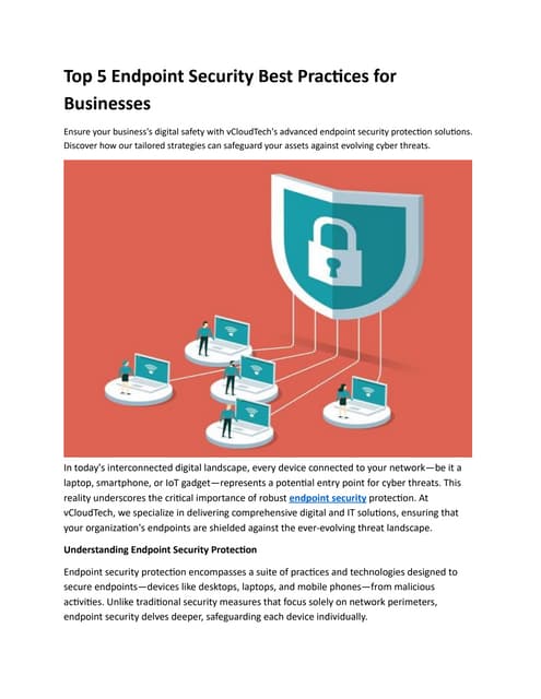 Smart Endpoint Security Solutions for Enterprises | PDF