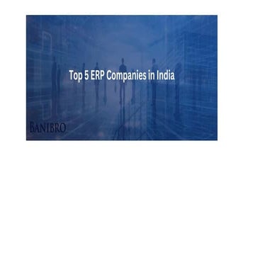 Top 5 ERP Companies in India Banibro IT Solutions.pdf