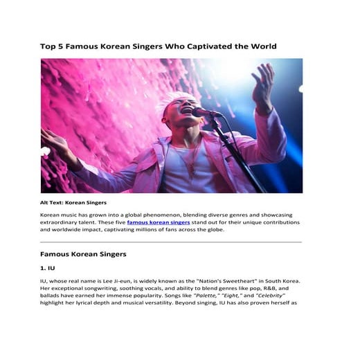 Top 5 Famous Korean Singers Who Captivated the World.pdf