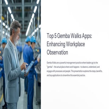Top 5 Gemba Walks Apps with eAuditor Audits & Inspections | PDF