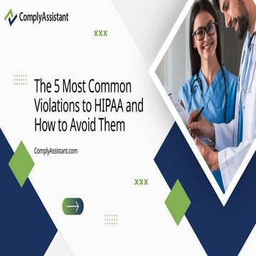 Top 5 HIPAA Violations and How to Prevent Them | PPT