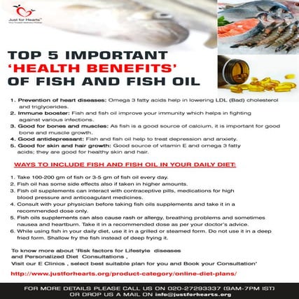 Top 5 important ‘Health Benefits’ of Fish and Fish oil | PDF