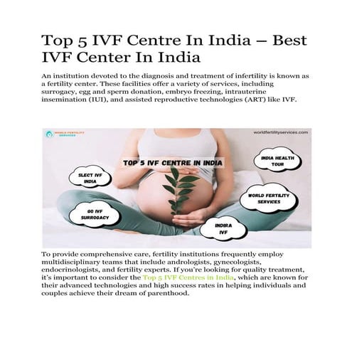 Top 5 IVF Centre In India – Best IVF Center In India | PDF