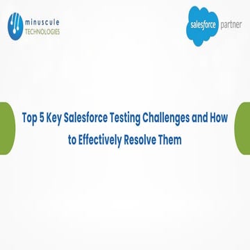 The Importance of Salesforce software Testing for Business Success | PDF