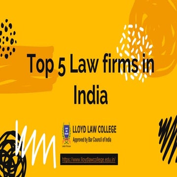 Top 5 law firms in india | PPTX