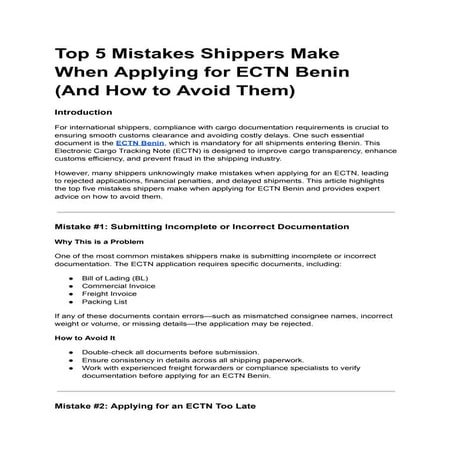 Top 5 Mistakes Shippers Make When Applying for ECTN Benin (And How to Avoid Them).pdf