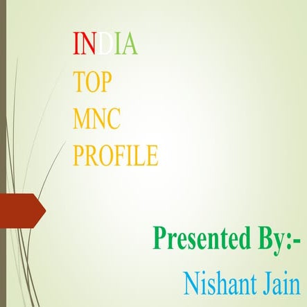 Top 5 mnc profile | PPTX