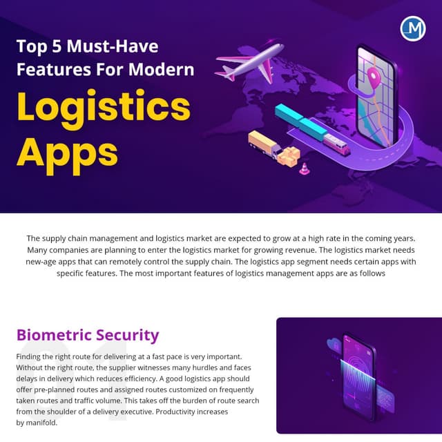 Top 5 must have features for modern logistics apps | PDF