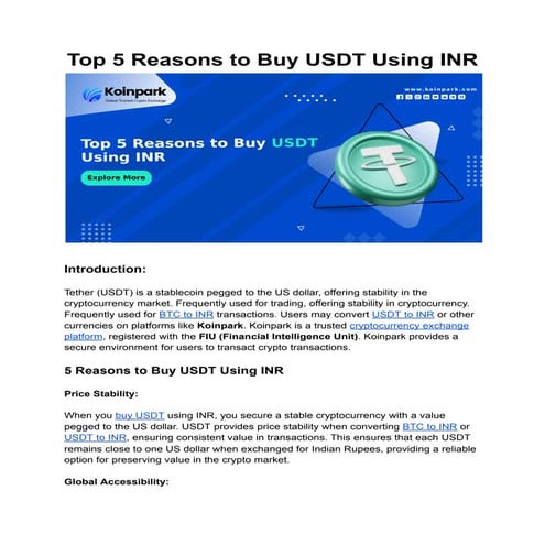 Top 5 Reasons to Buy USDT Using INR.pdf
