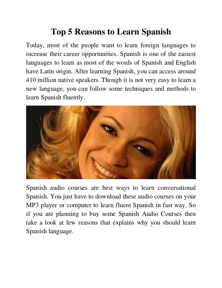 Top 5 Reasons To Learn Spanish top-5-reasons-to-learn-spanish
