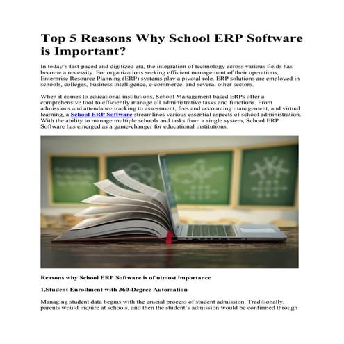 school ERP | PDF