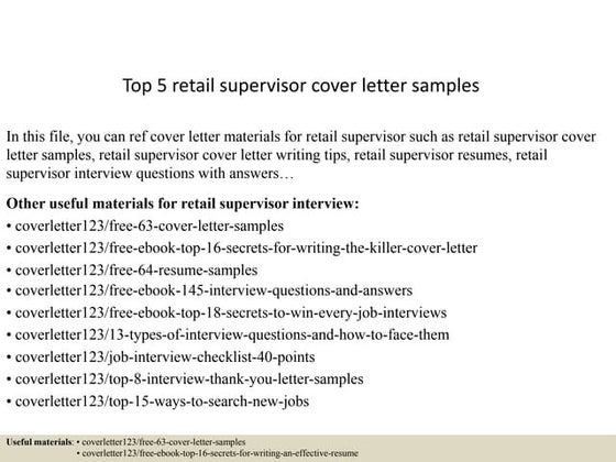 Top 5 grocery clerk cover letter samples | PPT