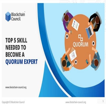 Top 5 skill needed to become a quorum expert (1) | PPT