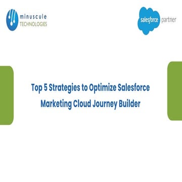 Top 5 Strategies to Optimize Salesforce Marketing Cloud Journey Builder ...