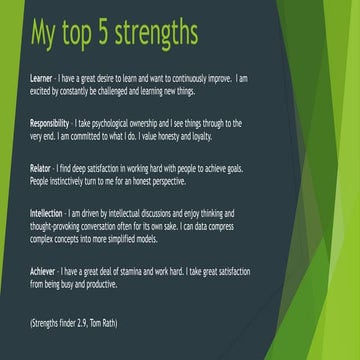 Top 5 strengths | PPT
