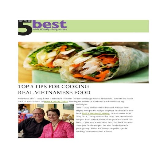 Top 5 tips for cooking | PDF | Cooking | Food & Drink