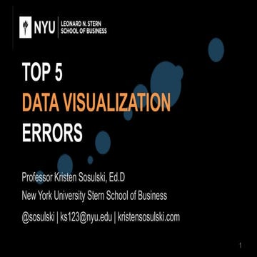 Top 5 data visualization errors | PPT