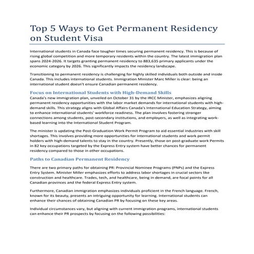 Canadian Immigration from Pakistan Exploring Pathways and Opportunities.docx