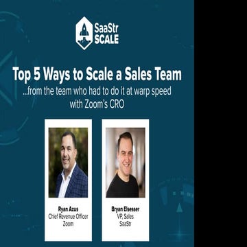 Top 5 Ways to Scale a Sales Team from the Team Who Had to Do It at Warp ...