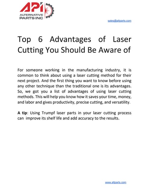 All About Laser Cutting | PPTX | Science