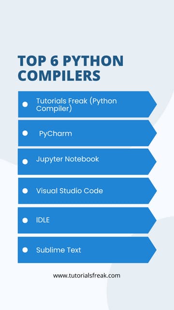 Top 6 Python Compilers For Developers Pdf 1243