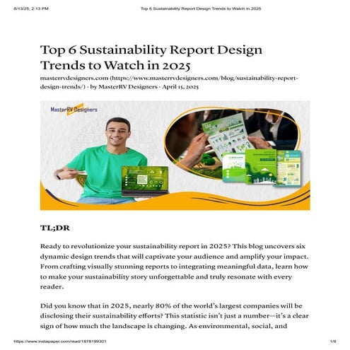 2025 Annual Report Design Trends That Drive Engagement.pptx