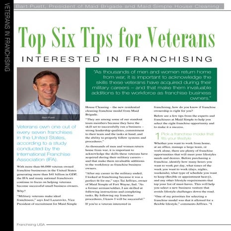 Top 6 tips for veterans | PDF