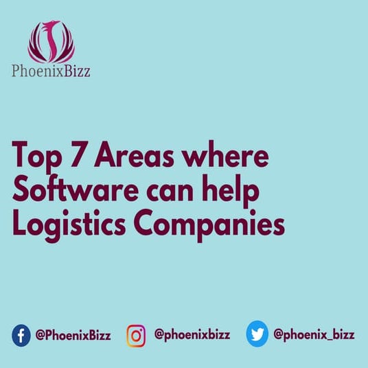 Top 7 Areas where Software help Logistics Companies | PPT