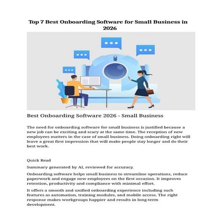 Top 7 Best Onboarding Software for Small Business in 2026 | PPTX