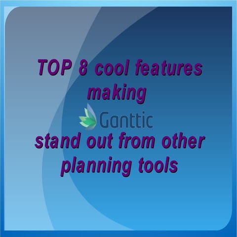 Ganttic: Resource Planning Software | PDF