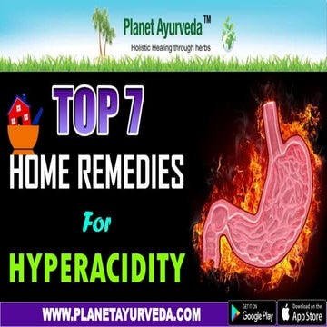 Top 7 home remedies for hyperacidity | PPTX