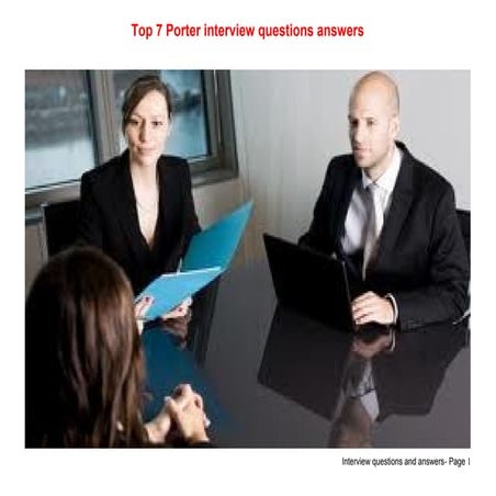 Top 7 porter interview questions answers | DOC
