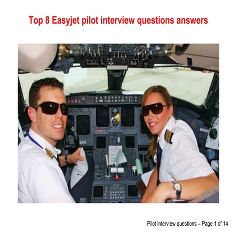Top 8 easyjet pilot interview questions answers | PPT