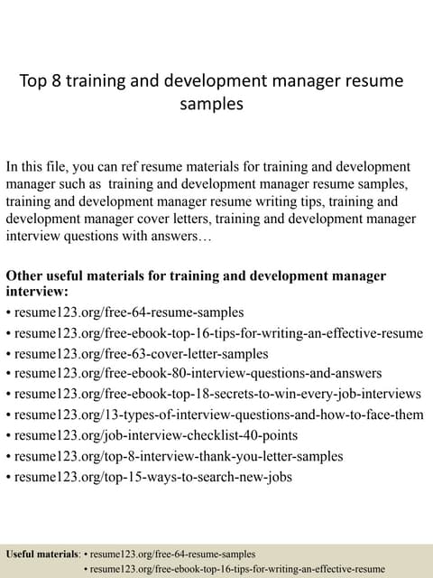 2013-Jarvis Resume-Learning & Development Leader | PDF