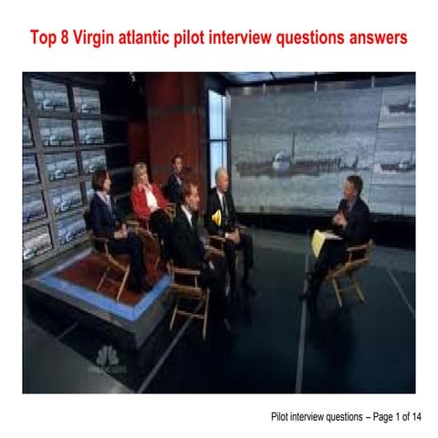Top 8 virgin atlantic pilot interview questions answers | PPT