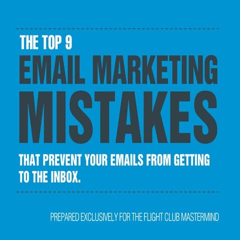 Top 9 Email Marketing Mistakes | PDF | Email | Internet
