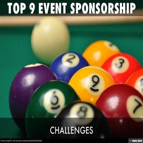 Top 9 Event Sponsorship Challenges | PPT
