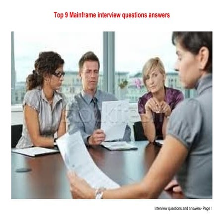 Top 9 mainframe interview questions answers | PPT