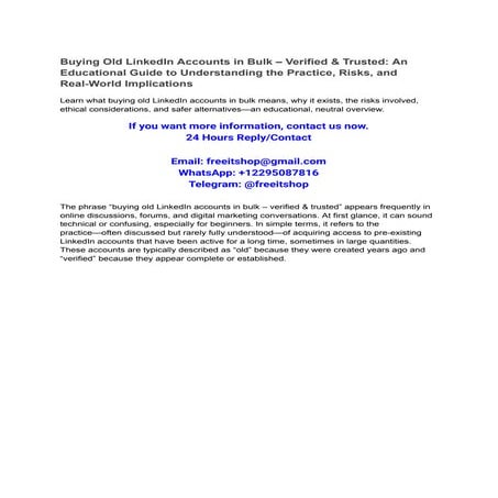 Top 9 Places to Buy LinkedIn Accounts Online.pdf