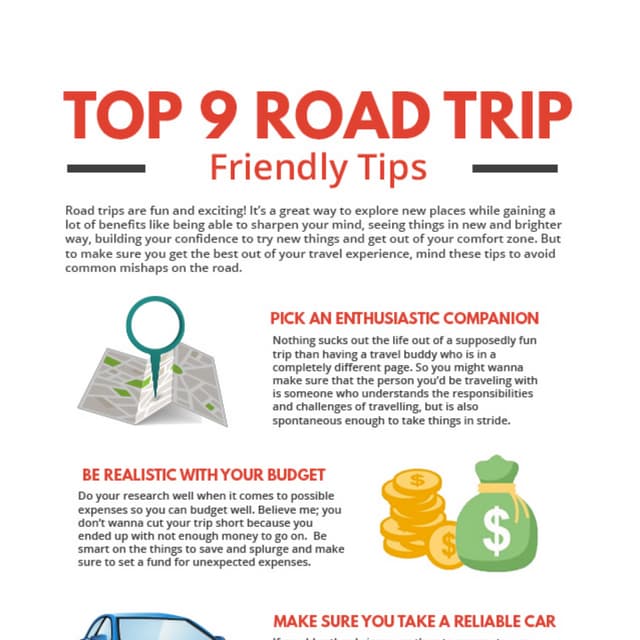 Top 9 road trip friendly tips | PDF