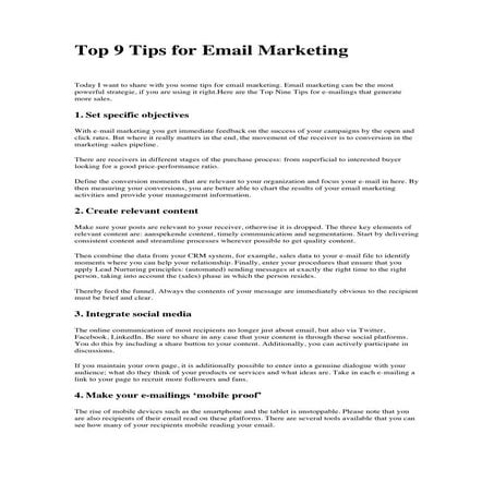 Email marketing | PDF