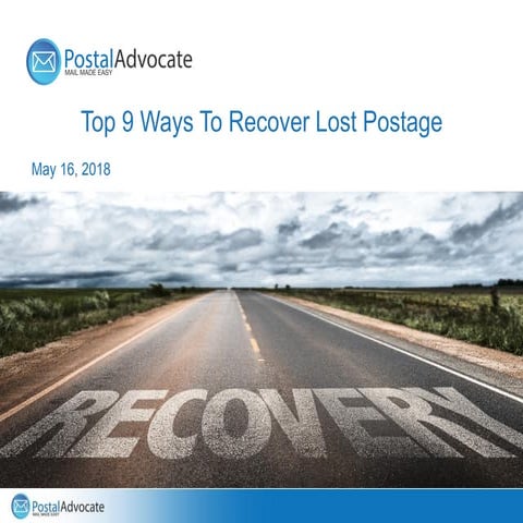 Top 9 Ways To Recover Lost Postage | PPT