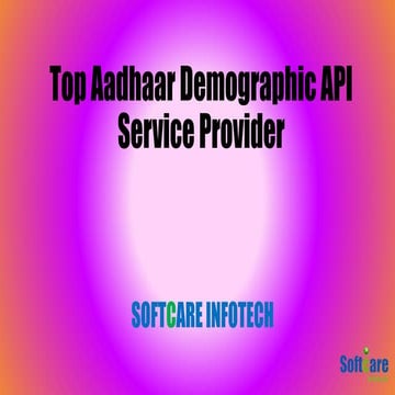 Top Aadhaar demographic Verification API Provider.pptx